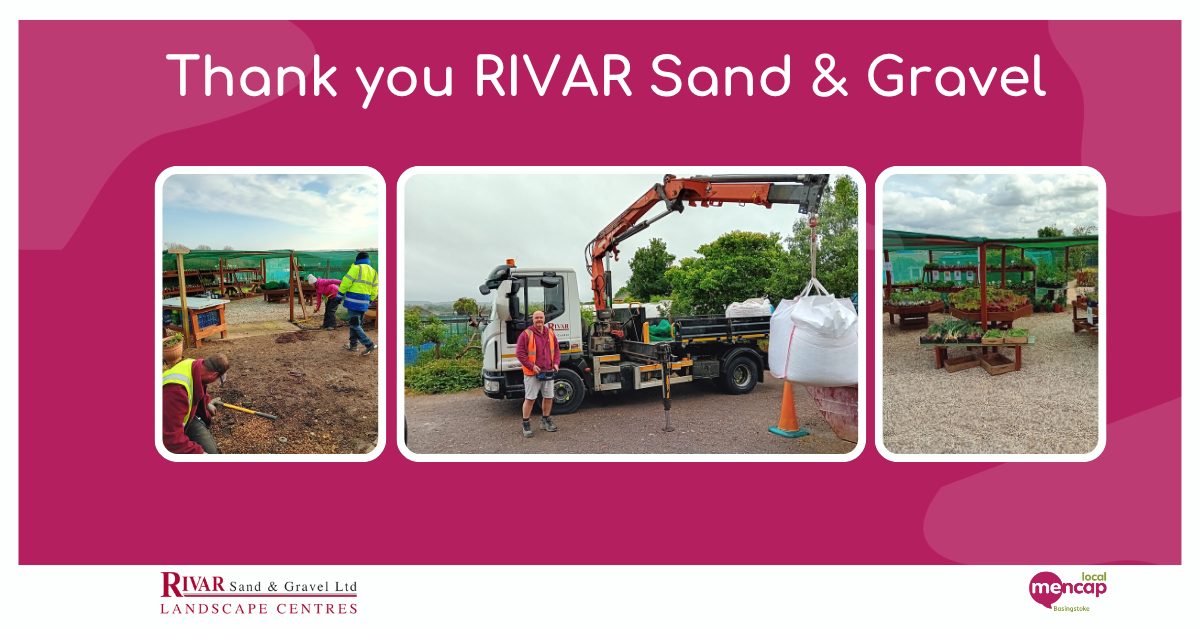 Thank You Rivar Sand and Gravel - Mencap Basingstoke